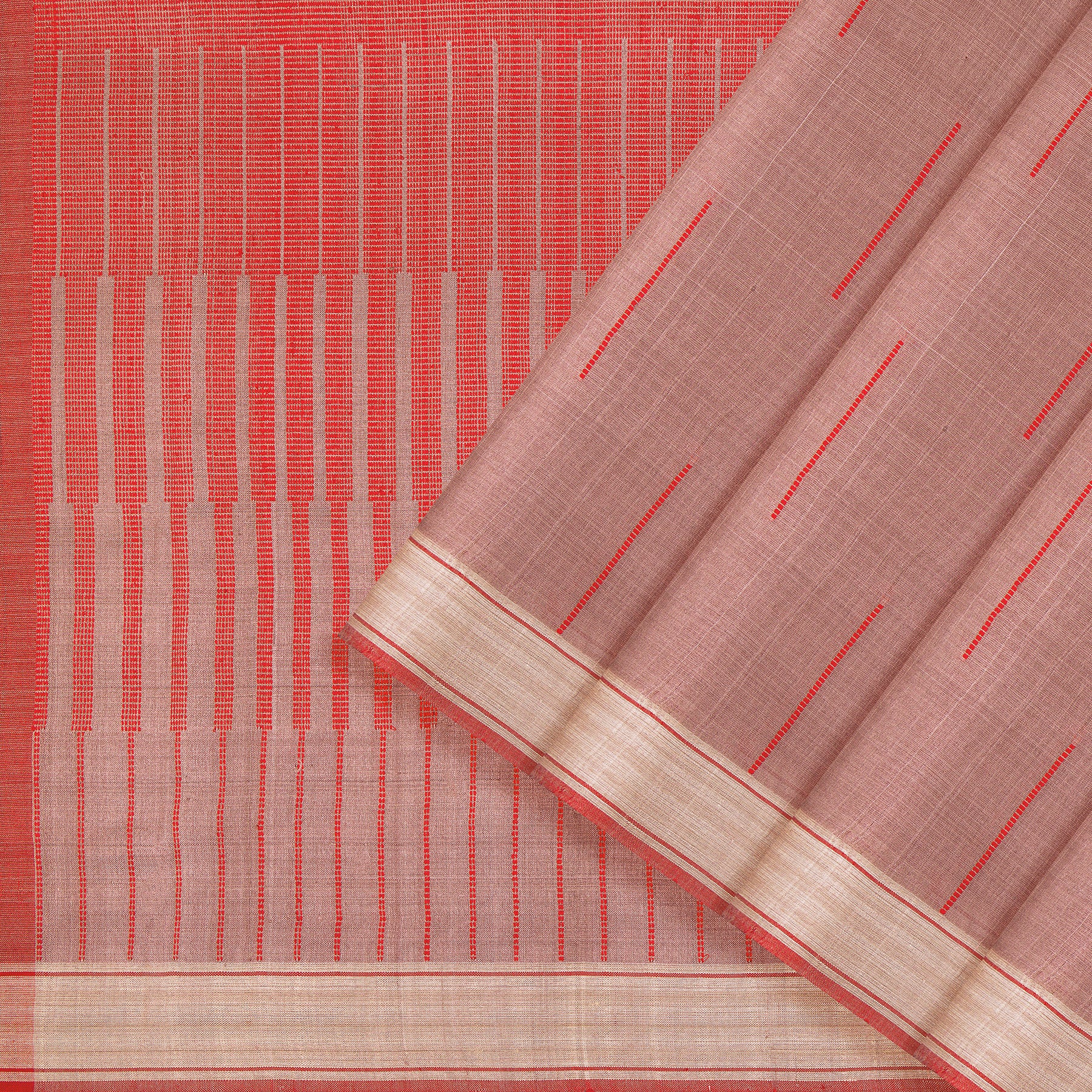 Pradeep Pillai Tussore Silk Sari 25-008-HS002-00384