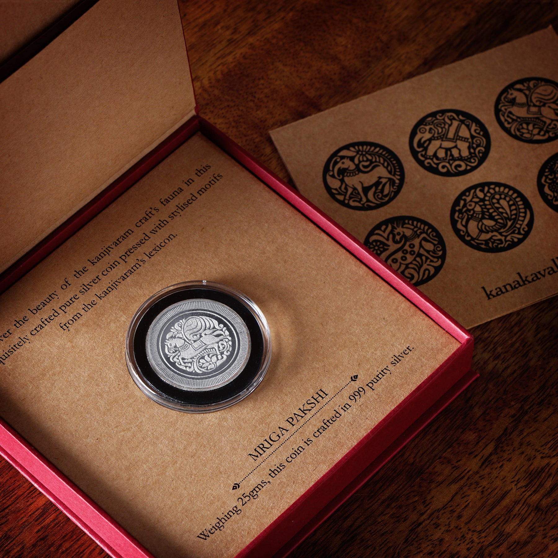 Kanakavalli Silver Coin Collectible - Kuthirai